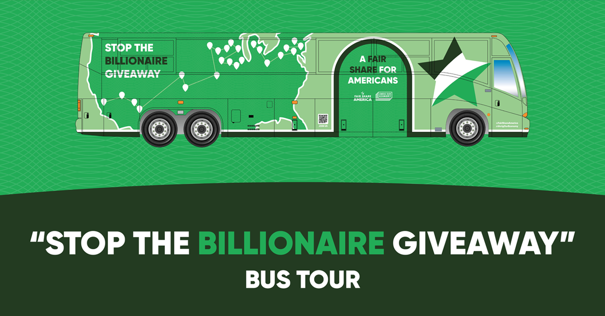 Stop the Billionaire Giveaway Bus Tour